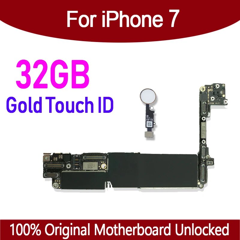 Оригинальная Заводская разблокированная материнская плата 32 Гб 128 ГБ 256 ГБ для iPhone 32GB - Gold