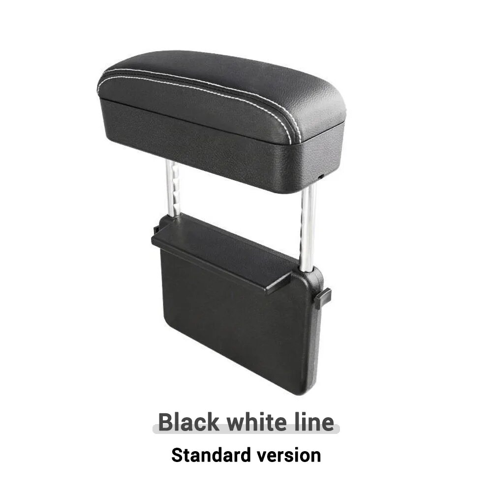 Автомобильные аксессуары, подлокотник, подушка для коробки, кожа, водонепроницаемая Black white line
