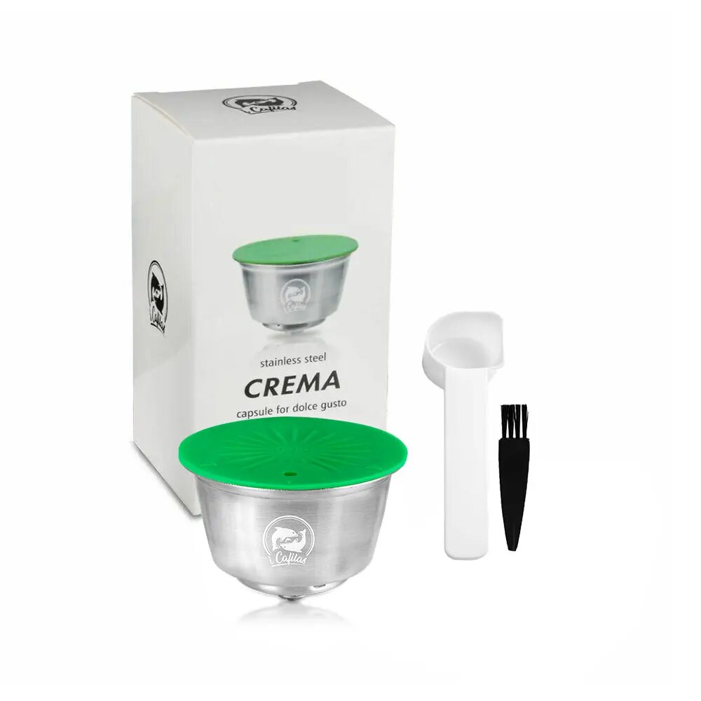 Многоразовая капсула для Dolce Gusto из нержавеющей стали, Зеленый