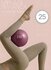 Мяч для пилатеса и йоги гимнастический BODYICON, диаметр 25 см, цвет: бургунди