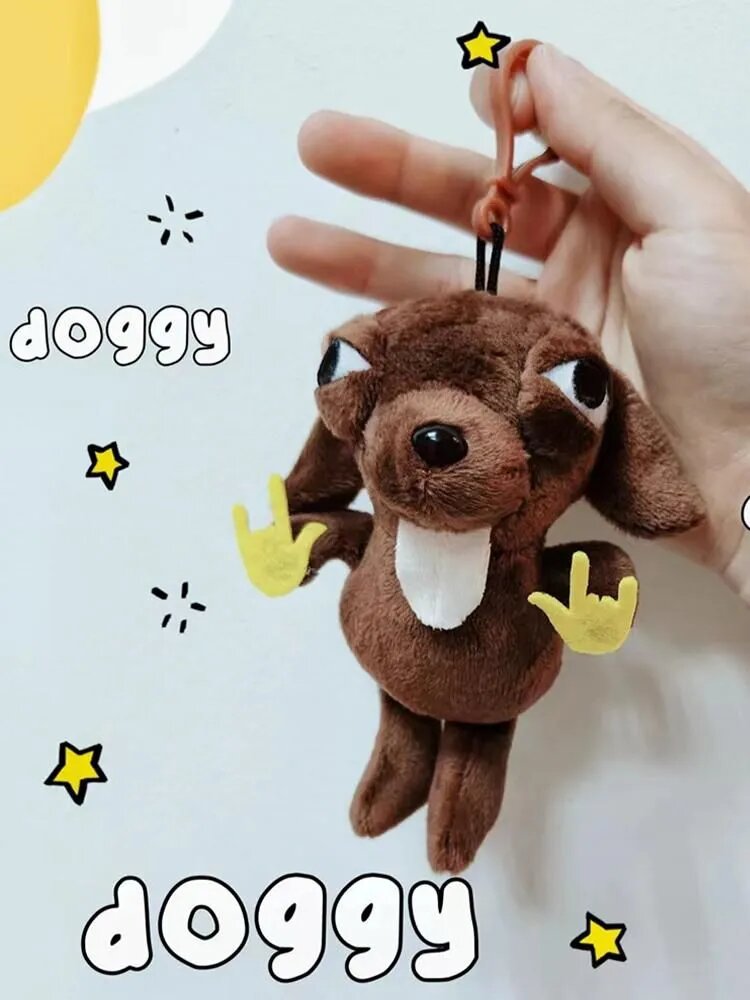 Злая плюшевая игрушка чихуахуа, подвеска на сумку, Подходит для сумок, автомобилей, на ключи, подарок ребенку