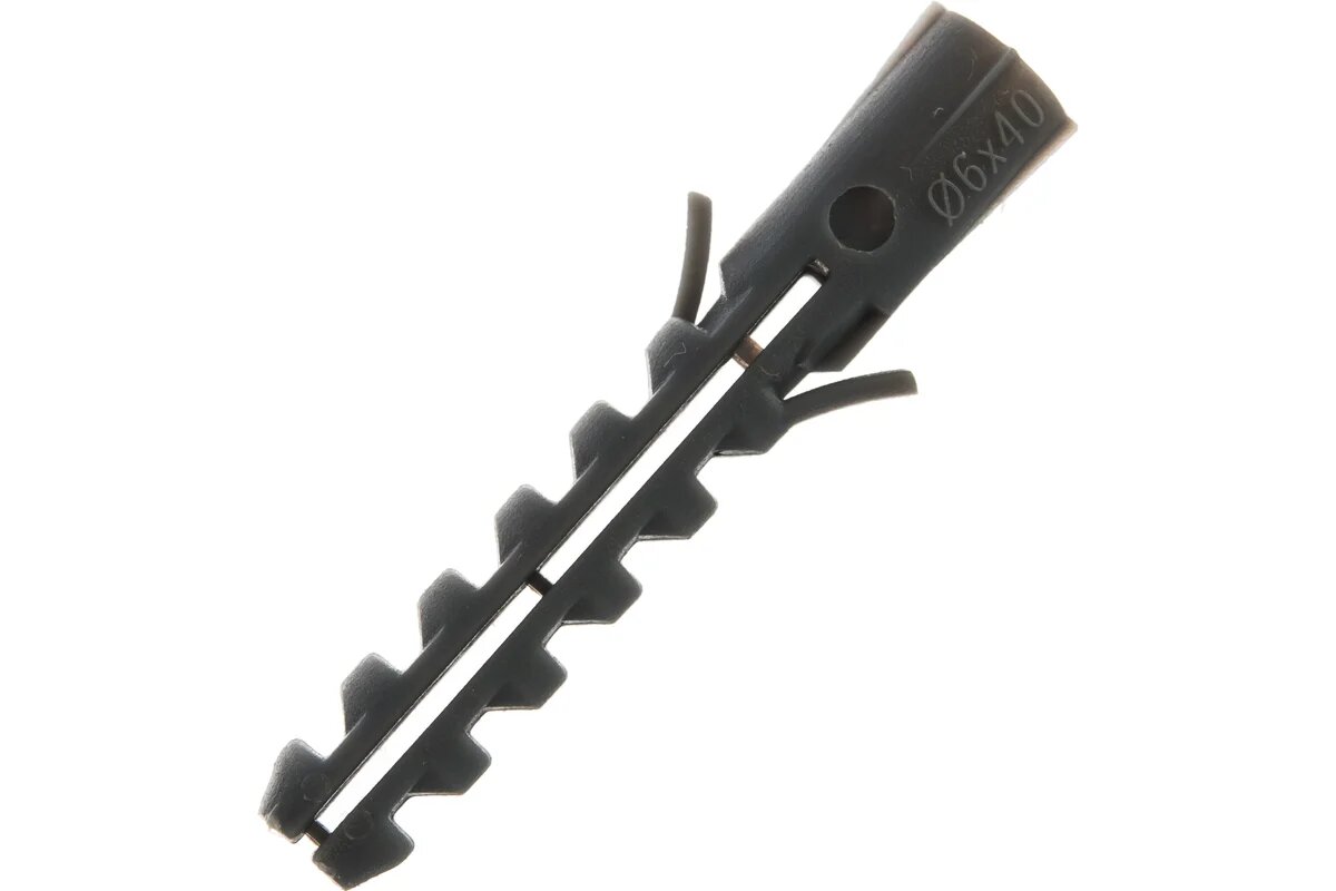 Дюбели распорные ЗУБР Евро, размер 6х40 мм, 1000 шт, максимальный диаметр шурупа 4.5 мм