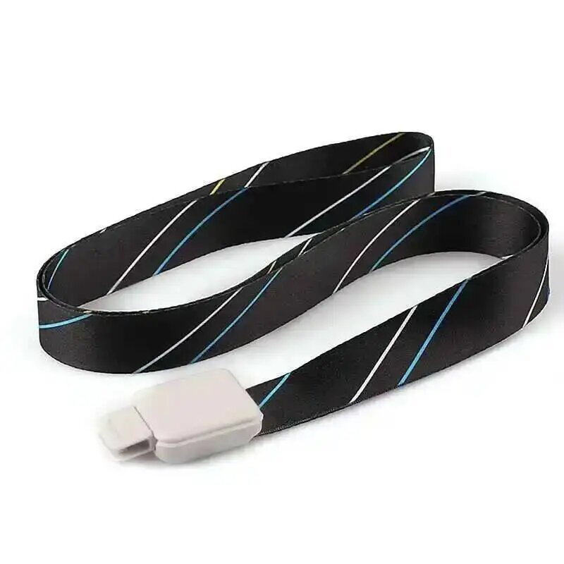 Выдвижной ремешок для бейджа Loripos Black Stripe