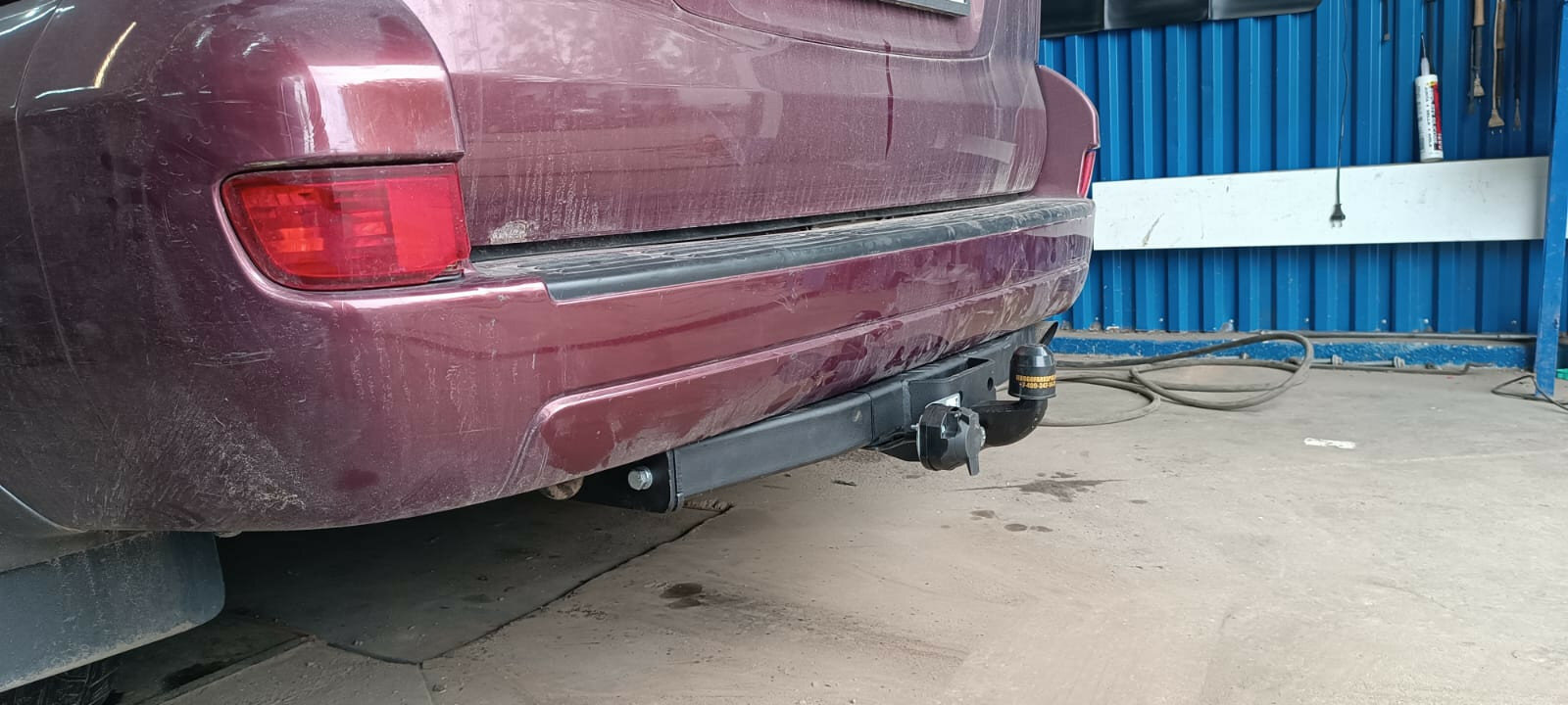 Фаркоп для Toyota Land Cruiser Prado 120,150 2003-2023. Тип шара: F. Нагрузки: 3500/120 кг, TY 50