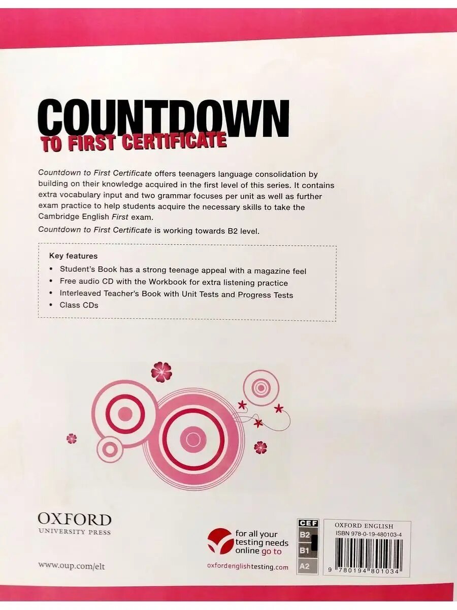Countdown to First Certif Workbook without Key | Oxford University Press — фото 1