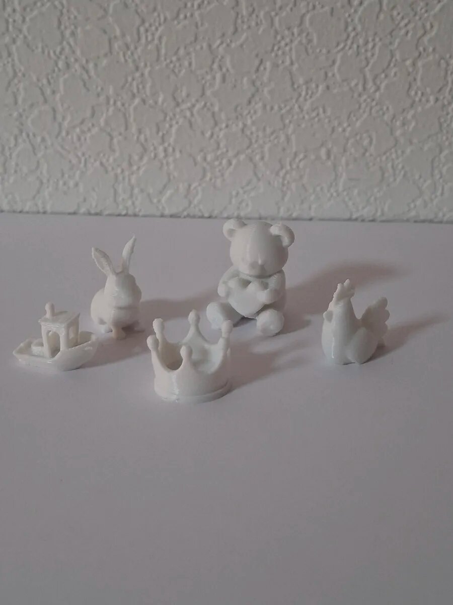 Набор миниатюр - 5 шт, для ватной игрушки, домика