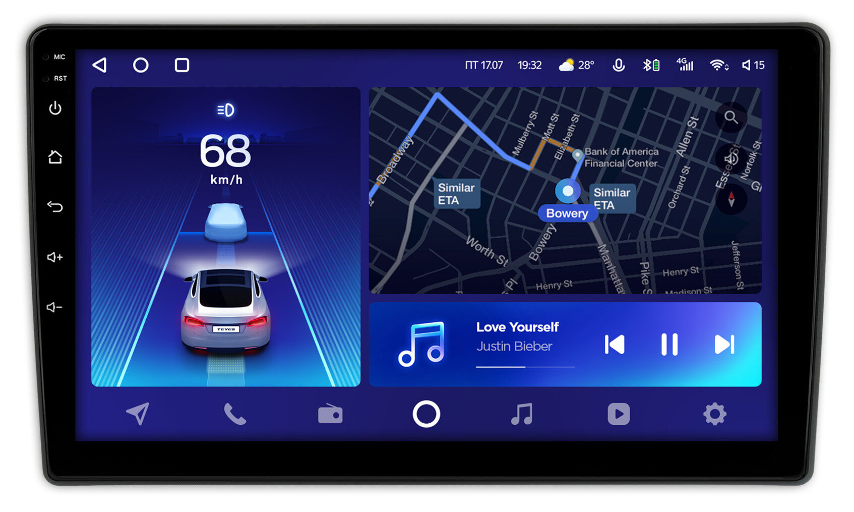 Штатная магнитола Teyes CC2 PLUS 4/32 10" RM-10-856 GAZ Газел Некст (Gazele Next) Android 10 (4G-SIM, DSP, QLed)
