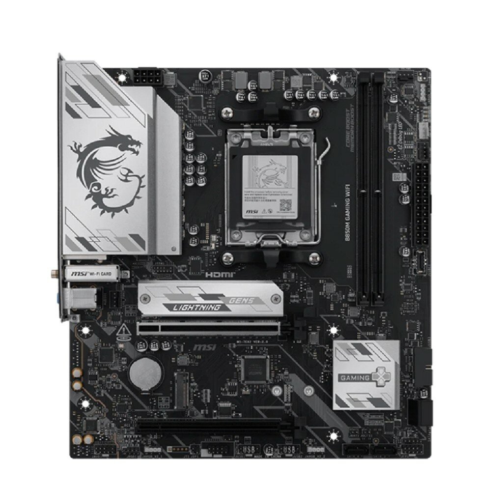 MSI Материнская плата MSI B850M GAMING WIFI Socket AM5 2хDDR V 2хM.2