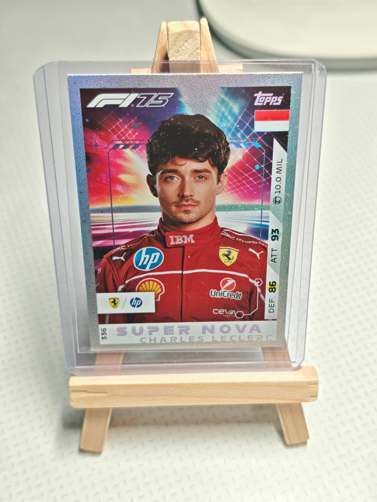 Коллекционная карточка Topps 2025 Turbo Attax Racing Car - серебристая светоотражающая