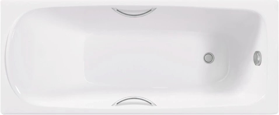 Ванна чугунная Delice Fusion DLR230647R 170x70 см, с отверстиями под ручки, белый