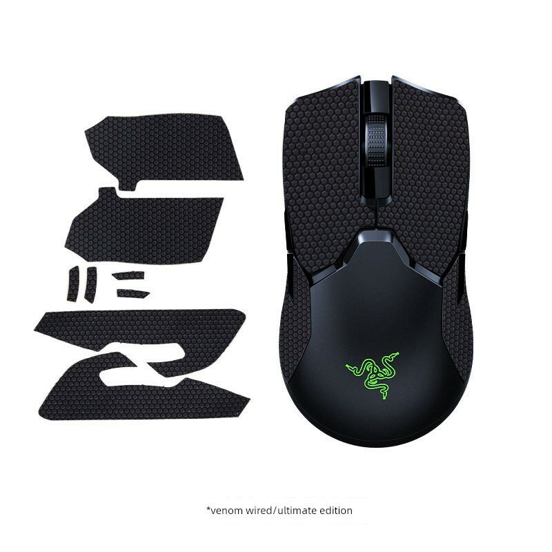Противоскользящие наклейки Poison Viper v2pro подходят для боковых накладок мышей серии Razer Viper, а также для