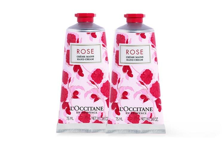 Крем для рук унисекс LOCCITANE Limited Edition с ароматом розы увлажняющий ароматный, 75ml*2