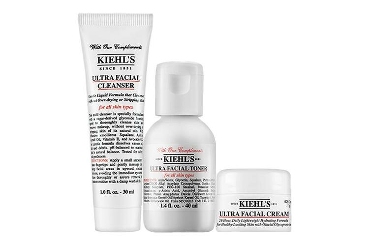 Kiehl's Набор пробников высокой увлажняемости, унисекс, 5752435, очищающее средство, увлажняющий крем, увлажняющий уход