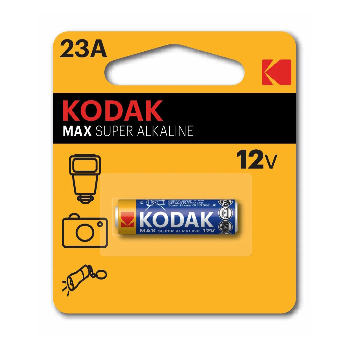 Батарейка 23A / MN23 12V для кнопок звонка и брелоков KODAK MAX