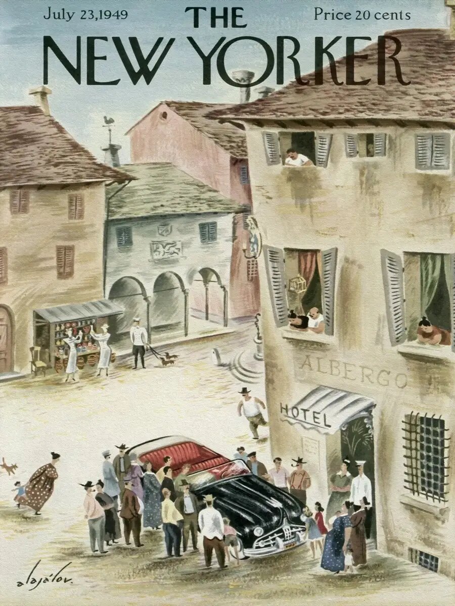 Постер New Yorker Нью Йоркер июль, 30 x 40 см (с полями), бумага, без рамы — фото 1