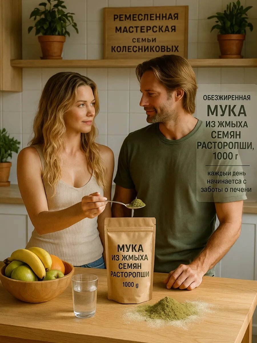 Обезжиренная мука из жмыха семян расторопши для ПП 1 кг.