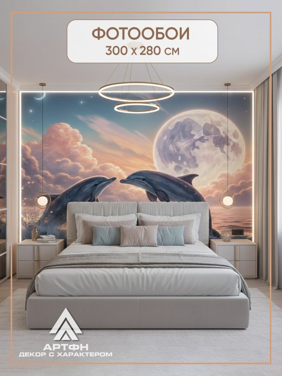 Фотообои, артфн "Гармония океана", обои флизелиновые, 300 см x 280 см