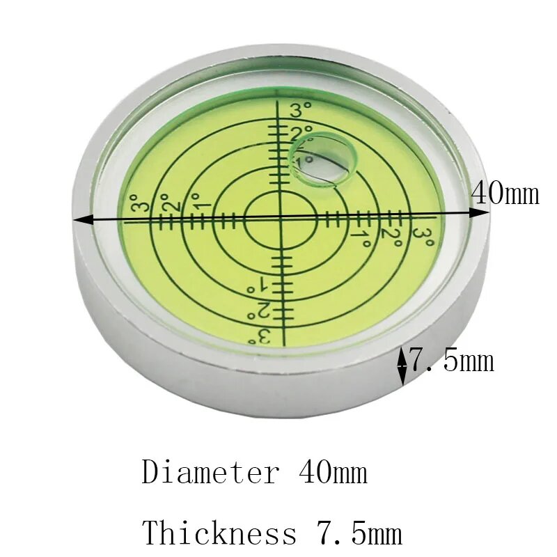 Круглый пузырьковый уровень 40 мм, Diameter40mm