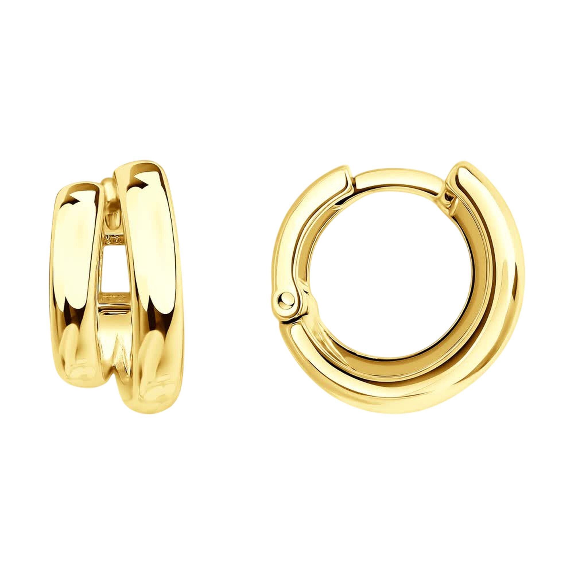 Серьги, серебро, 925 проба, золочение