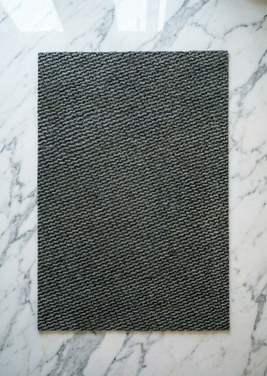 ЗигЗаг", 40х60см, Серый // Коврик придверный влаговпитывающий "Kovrik Line