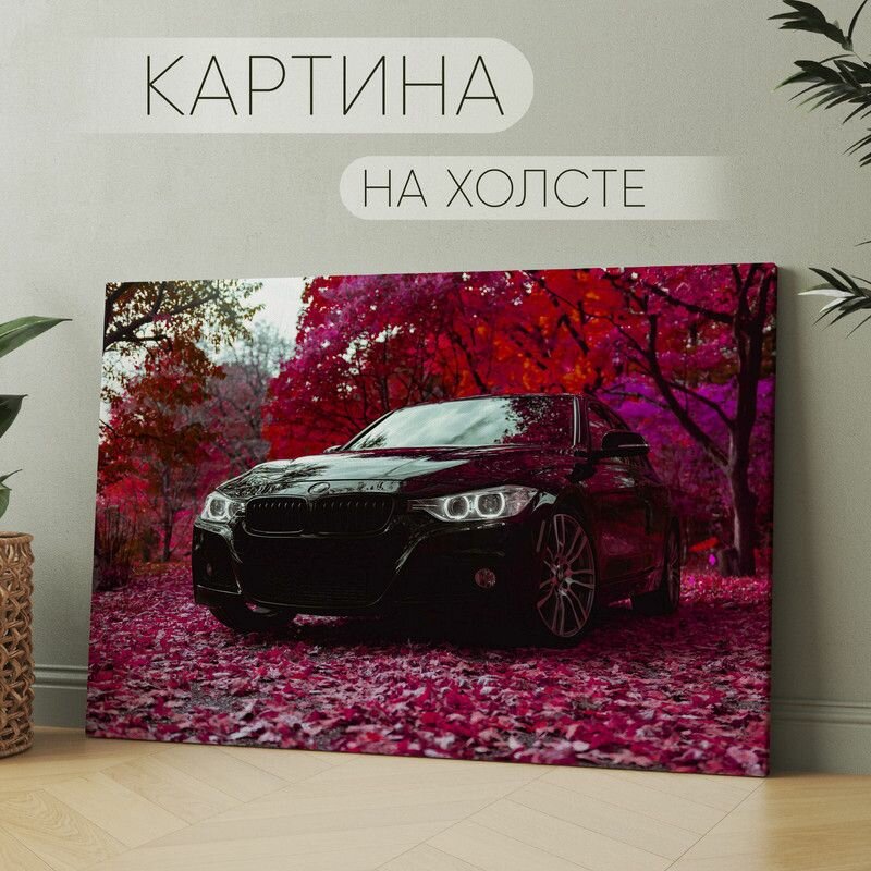 Картина на холсте Машина BMW БМВ (8) 50х70 см