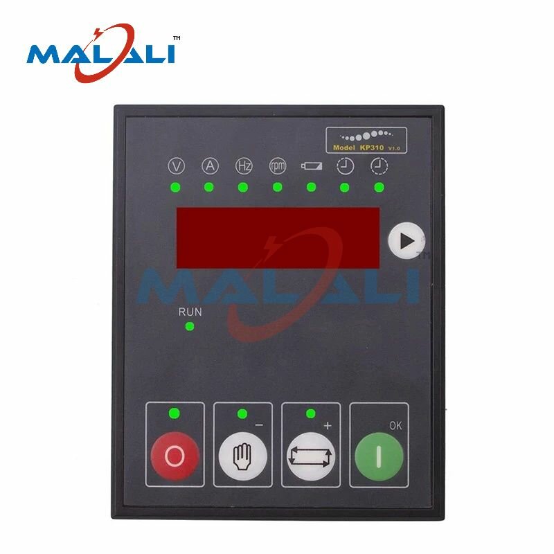 Malali 8-16VDC KP310 V1.0 Контроллер дизельного генератора Kipor Панель управления с LED-дисплеем для дистанционного запуска и остановки