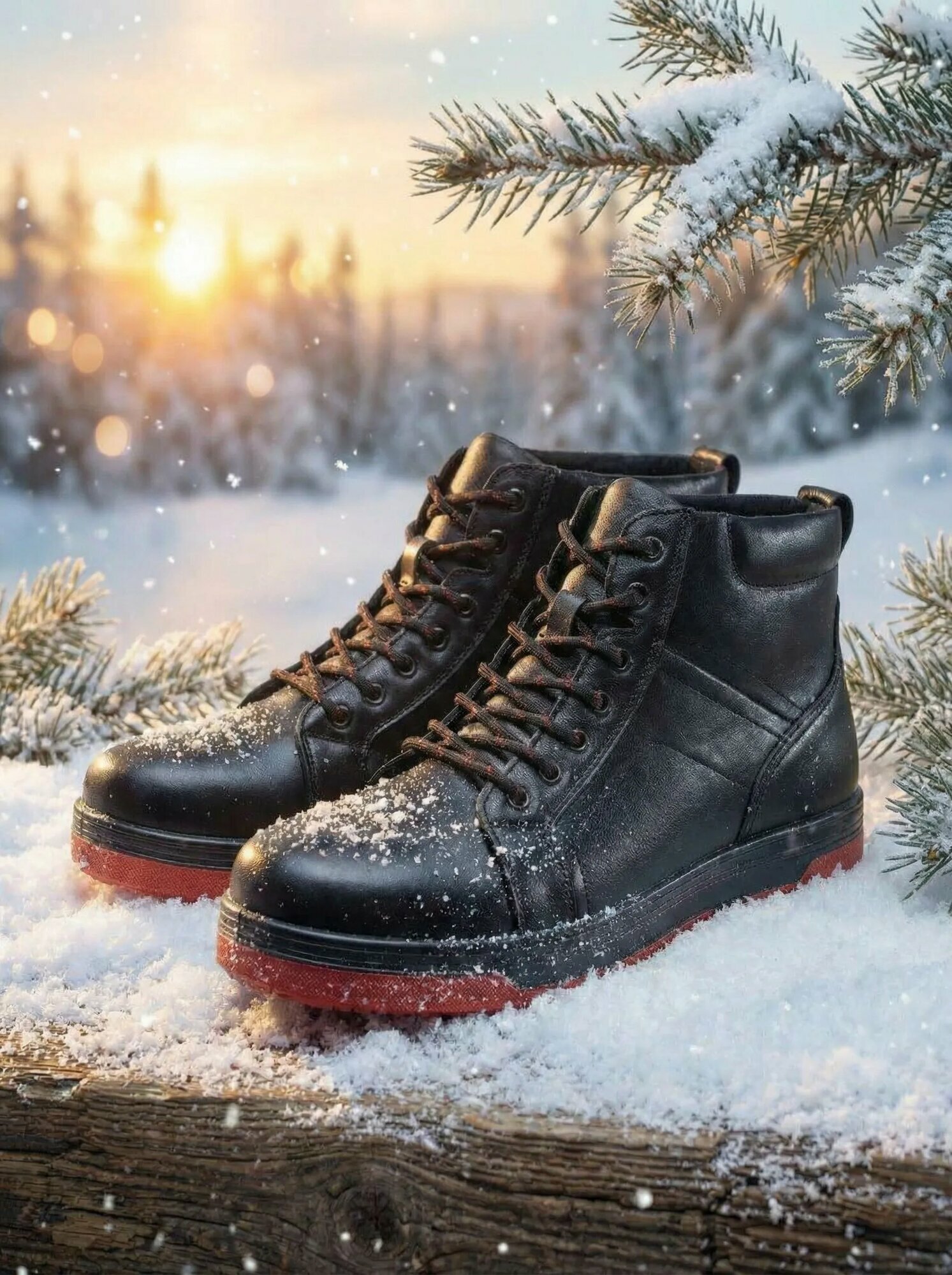 Ботинки черные