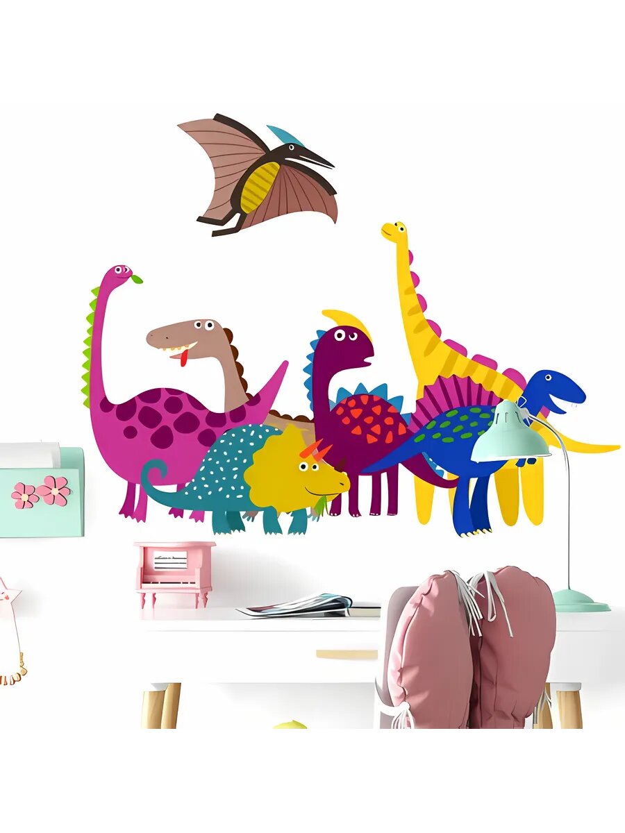 Наклейка динозавры Инопланетные туристы allstick арт. 43-483