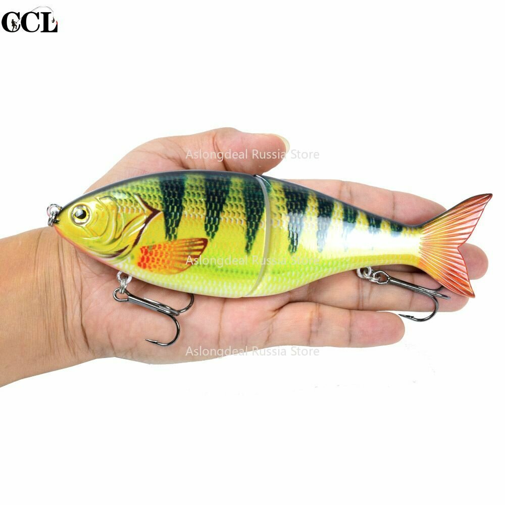 Крупные рыболовные приманки Swimbait Воблер для морского окуня Щуки форели 17,8 см 81 г