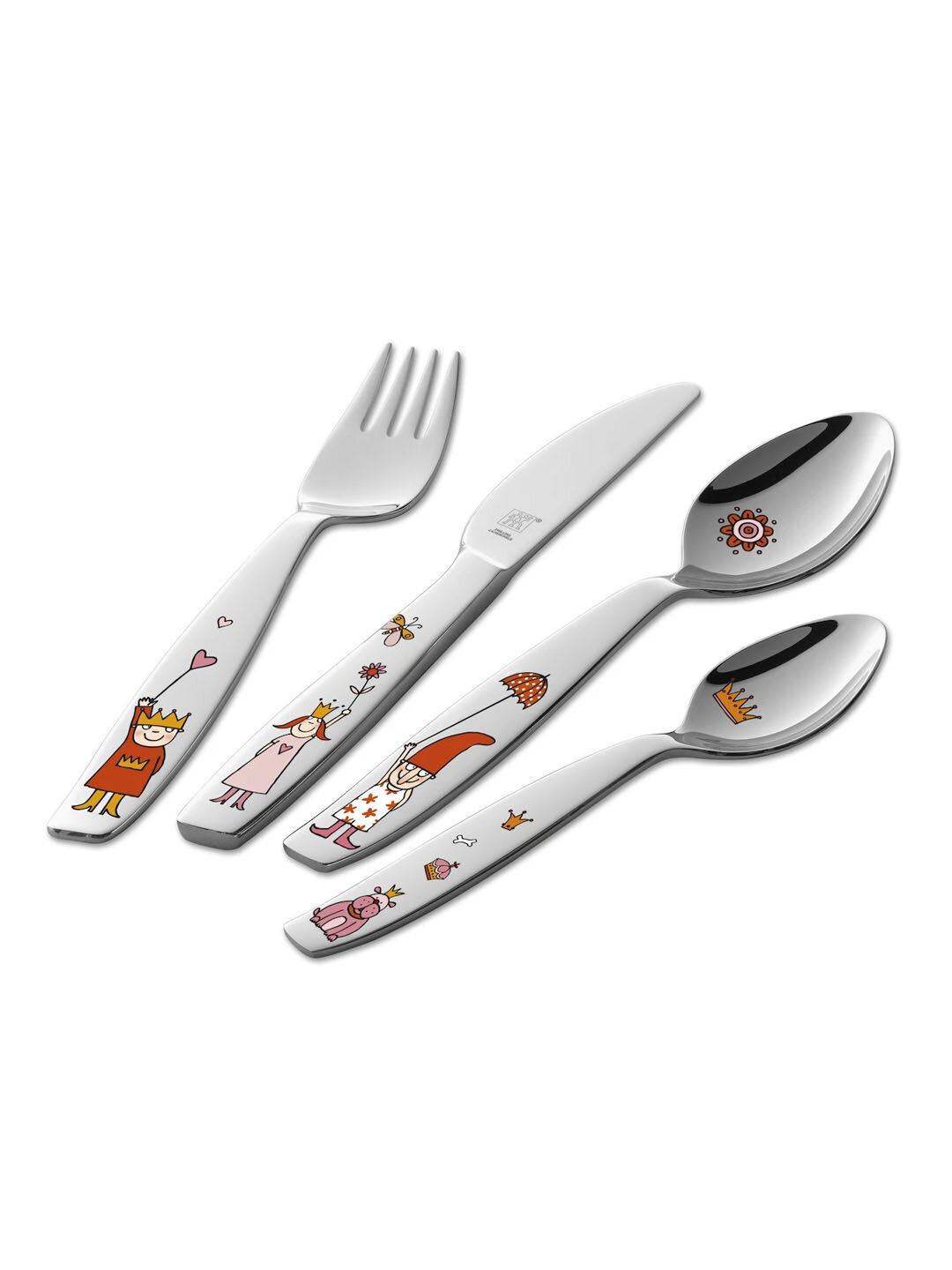 Набор столовых приборов Zwilling Princess Emily 4 пр, нержавеющая сталь 18/10, серебристый