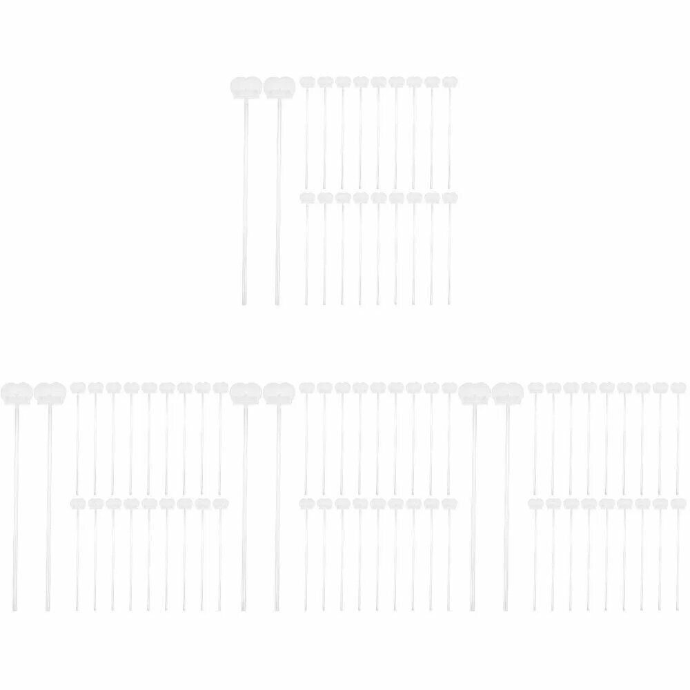 Комплект из 80 пластиковых держателей с клипсами для крепления воздушных шаров на вечеринки