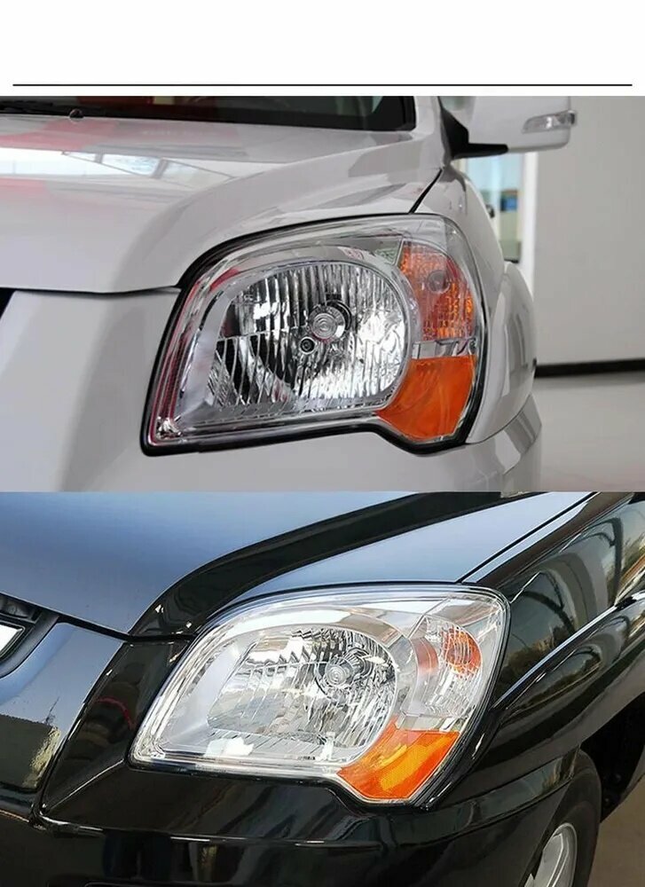 Стекло фары, арт. Kia Sportage 2 2008-2010, 2 шт.