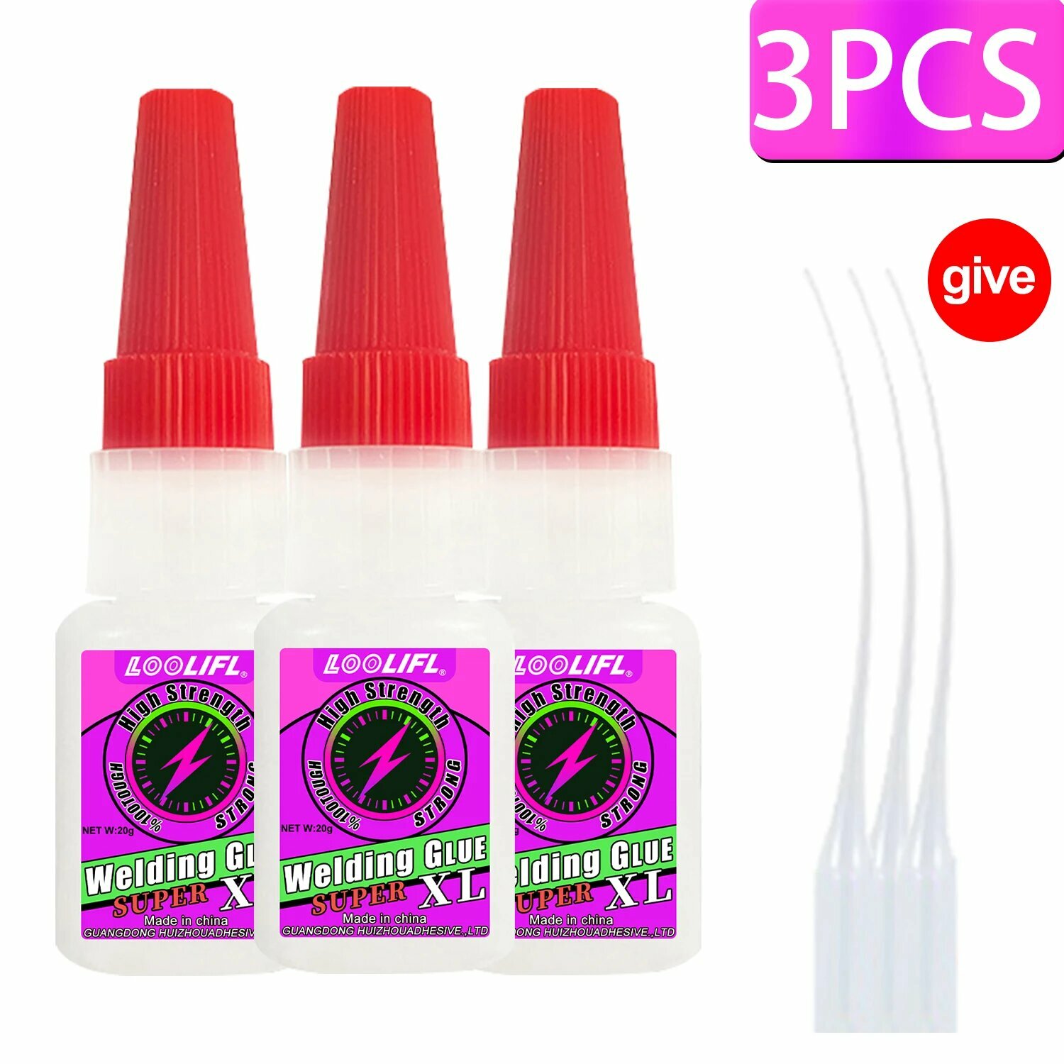 LOOLIFL супер клей 50 г K-YSJ-20G-3PCS