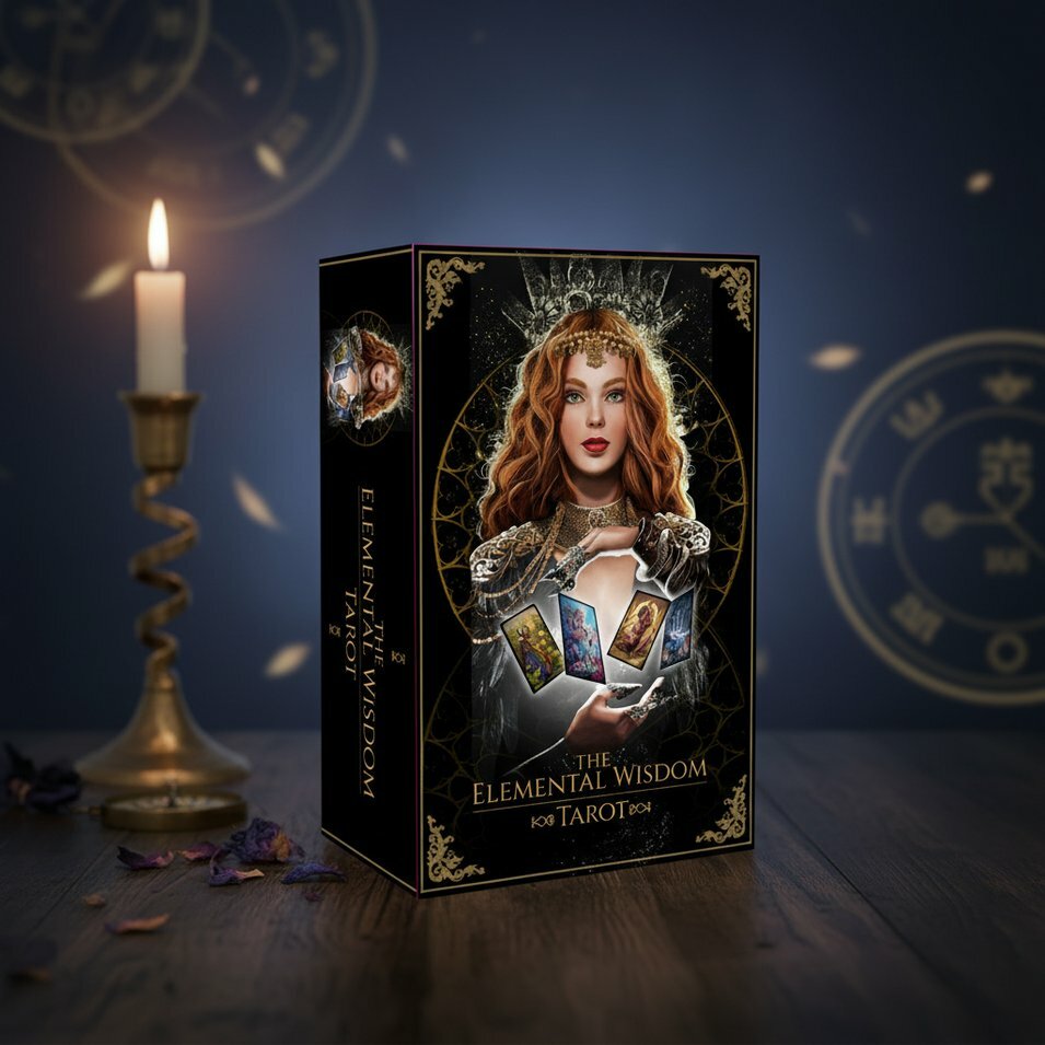 Карты Таро The Elemental Wisdom Tarot LARGE version 14cm, Taroteca / Таро Мудрость Стихий, 14 см, 63815