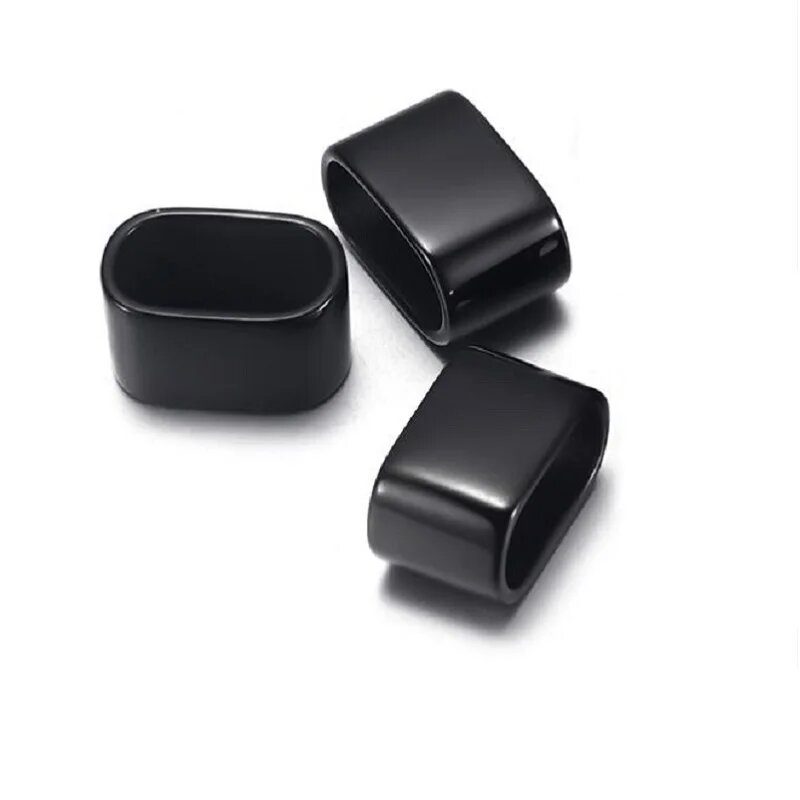 Слайдеры для браслетов из нержавеющей стали черные 15x9x9.3mm, Black