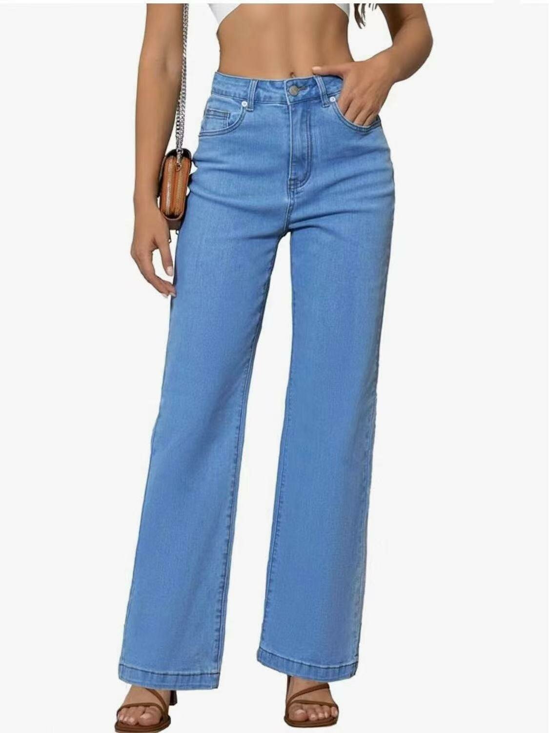 Комфортные ZY Джинсы-камуфляж вышитые женские для фитнеса стрит дизайн деним, Размер_S