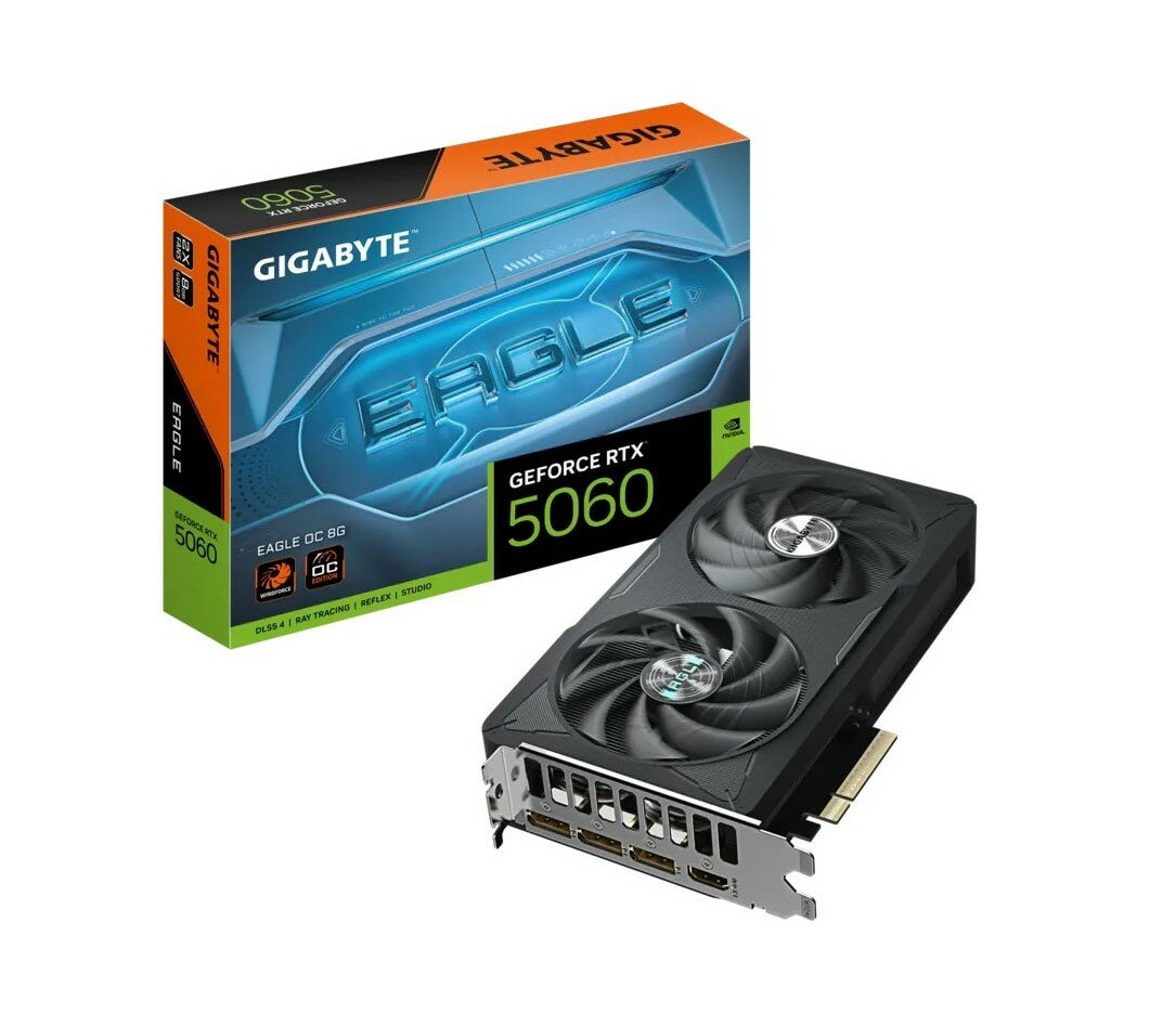 Видеокарта GIGABYTE GeForce RTX 5060 EAGLE OC 8G GV-N5060EAGLE OC-8GD