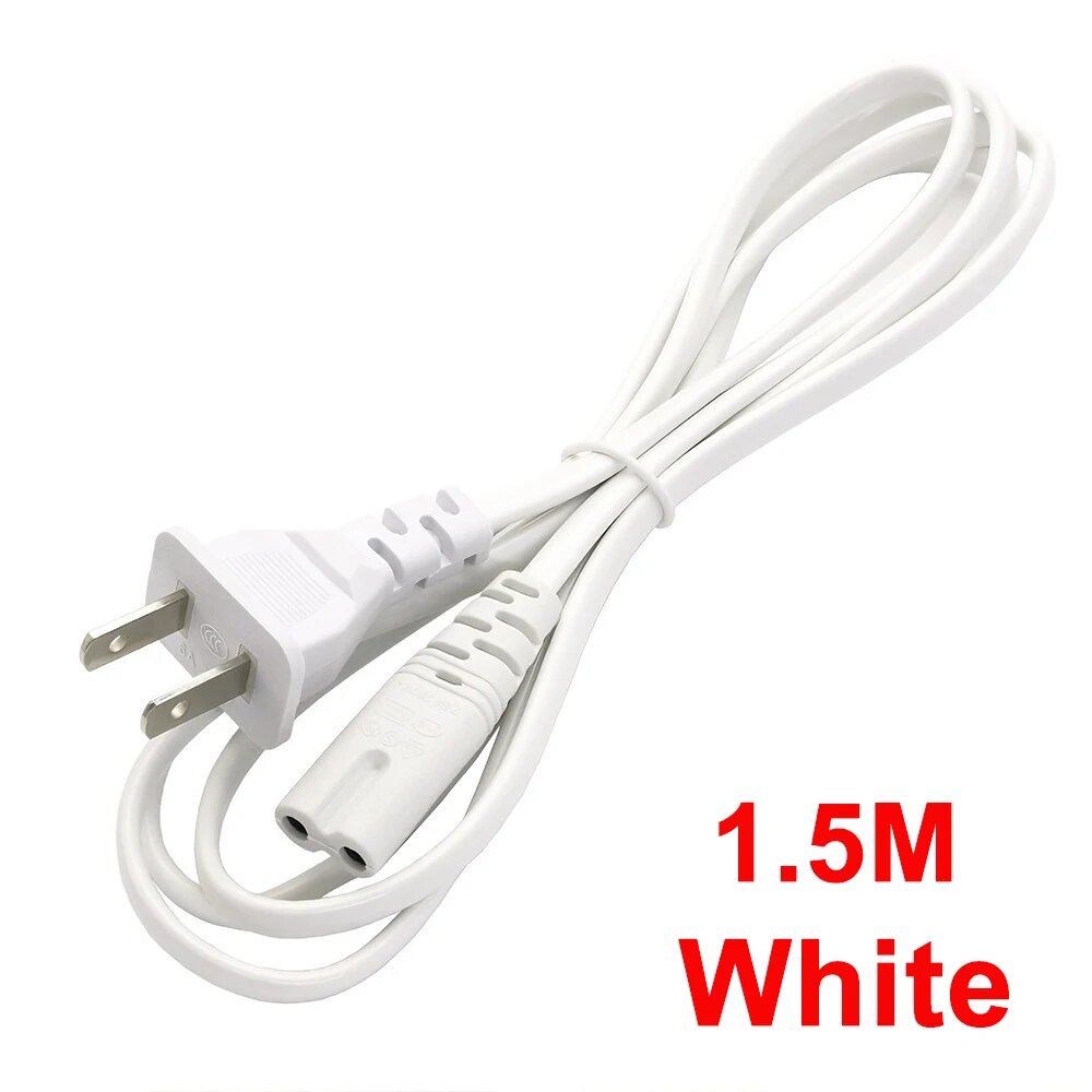 Кабель питания JCD 1,5 м IEC320 C7 черный/белый белый