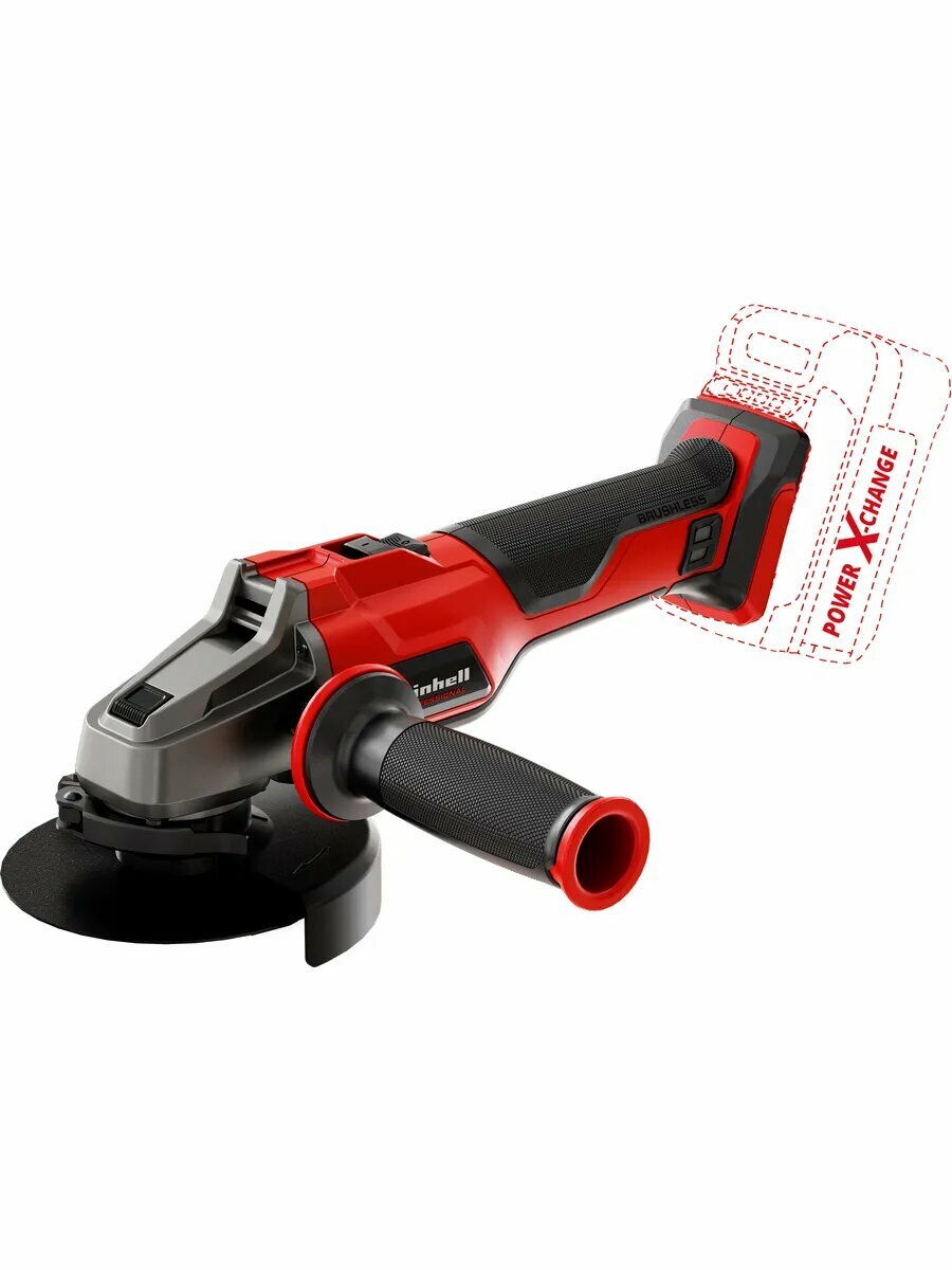 Шлифмашина угловая Einhell PXC AXXIO 18/125 Q, 8500 об/мин, Li-ion (литий-ионный), без АКБ