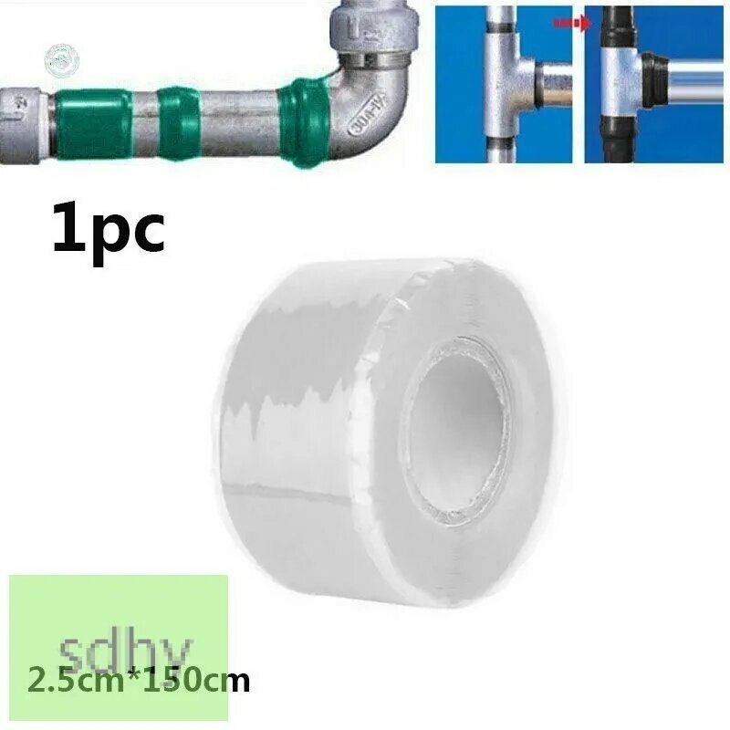 Сверхпрочная силиконовая самофиксирующаяся ремонтная лента для герметизации труб, радиаторов и кемпингового снаряжения, водонепроницаемая термостойкая изоляция от -50 до +260