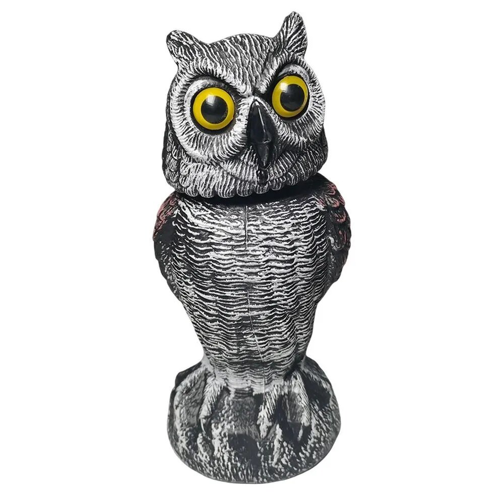 Садовое пугало в виде совы для отпугивания птиц, пластик, разноцветное, 26.5 см