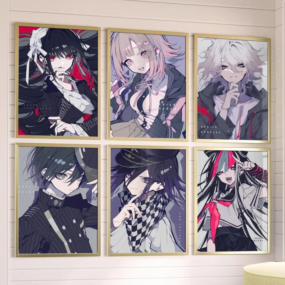 Постер Danganronpa, обложка музыкального альбома, холст, картина, принт, декор для дома, настенное искусство, подарок — фото 1