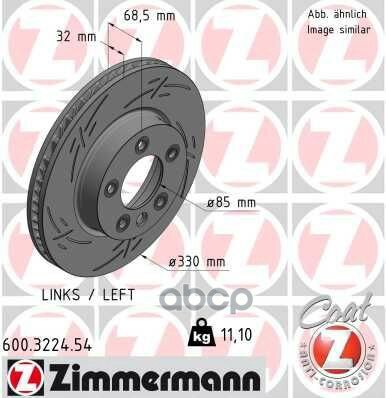 Диск тормозной Zimmermann арт. 600322454
