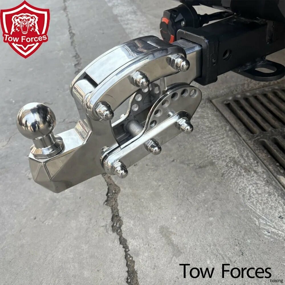 Прицепной крюк с 7-ступенчатой регулируемой шаровой головкой из нержавеющей стали