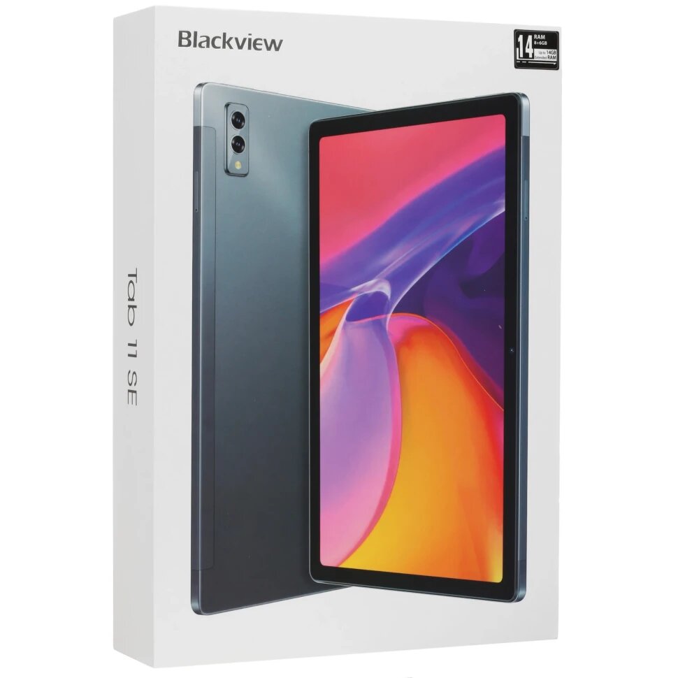 10.36" Планшет Blackview Tab 11 SE LTE 8/128 ГБ, 2000x1200, IPS, 60 Гц, 7680 мА*ч, серый + чехол