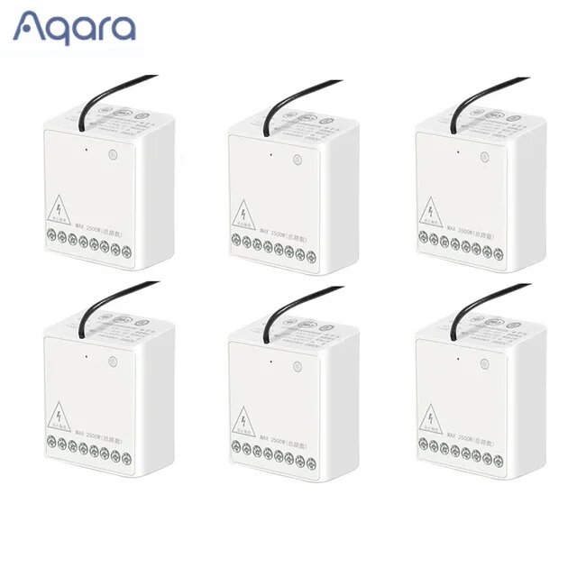 Aqara беспроводной релейный переключатель Zigbee 6pcs
