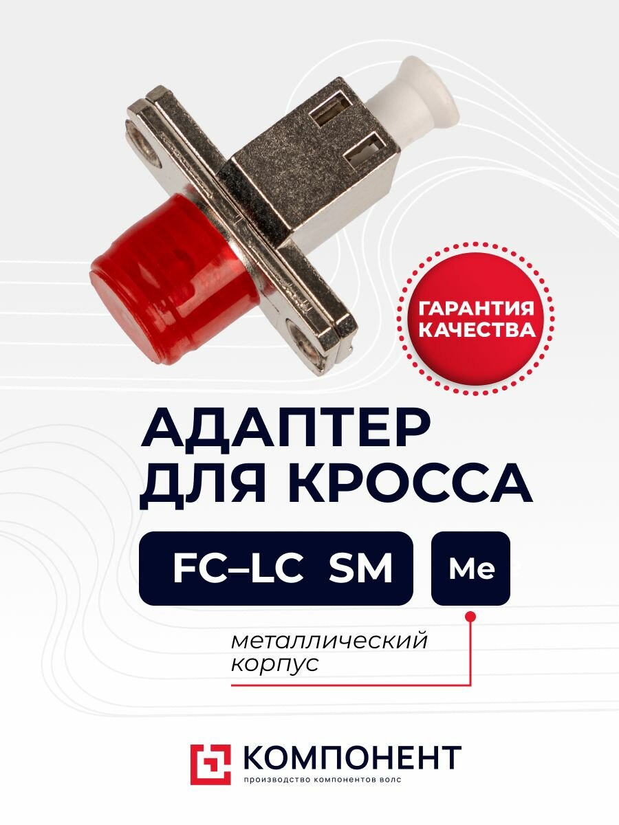 Розетка оптическая, адаптер для кросса FC-LC SM