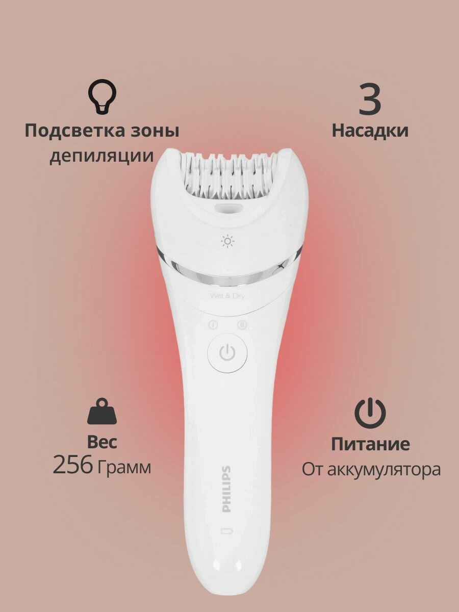 Эпилятор Philips BRE700/00 White — фото 1