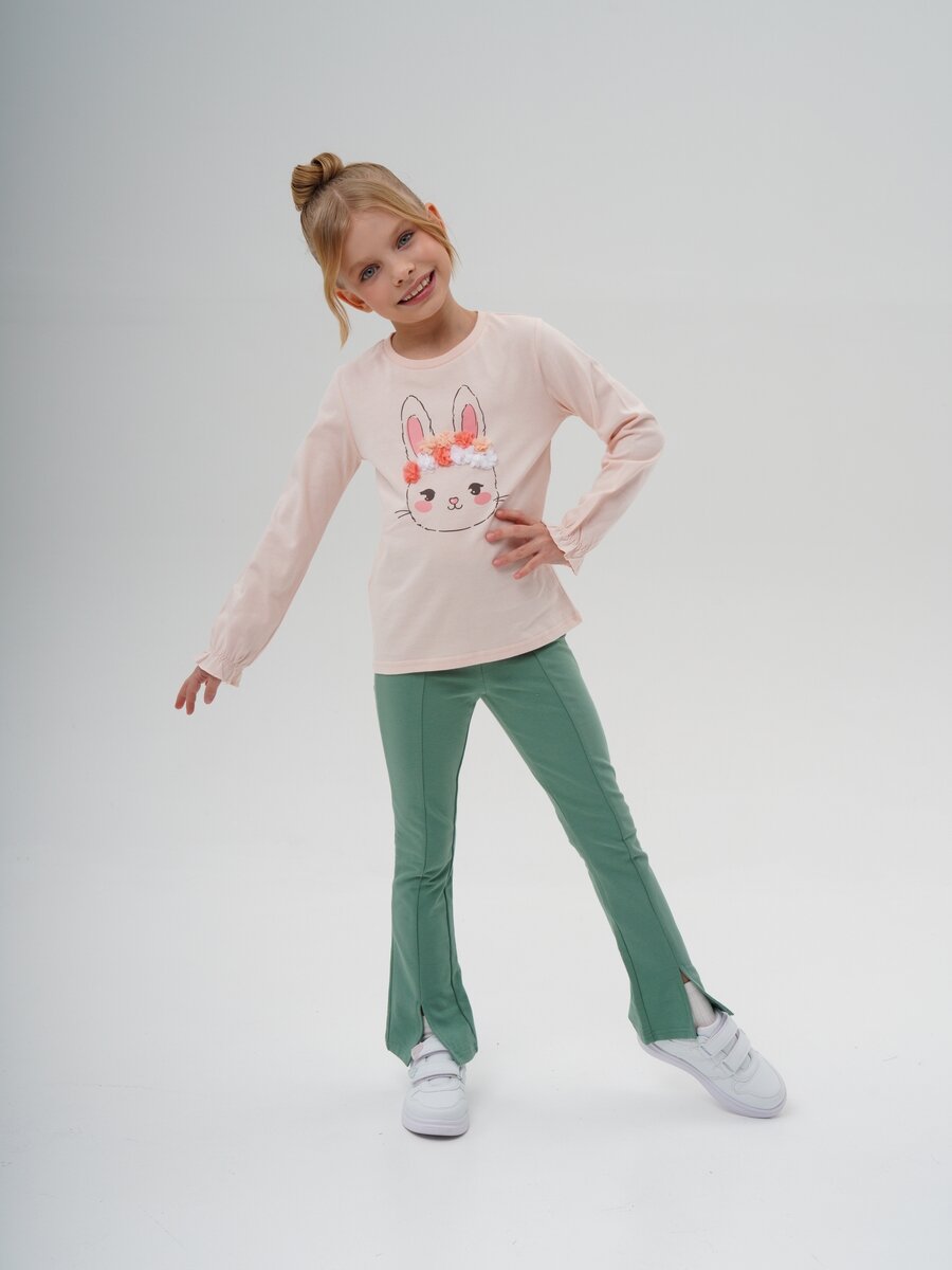 Комплект одежды Kari Kids Весна-лето 2026, размер 6-7, хаки — фото 1
