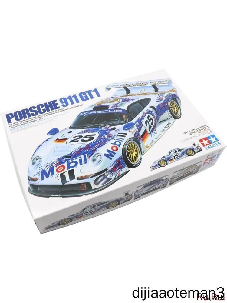 Сборная модель мотоцикла Tamiya 24186 Porsche 911 GT1, масштаб 1:24